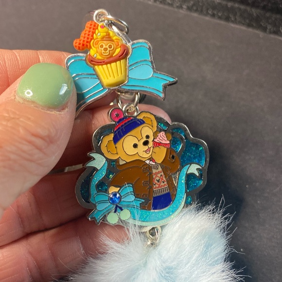 Disney | Other | Disney Duffy Keychain With Pom Pom | Poshmark
